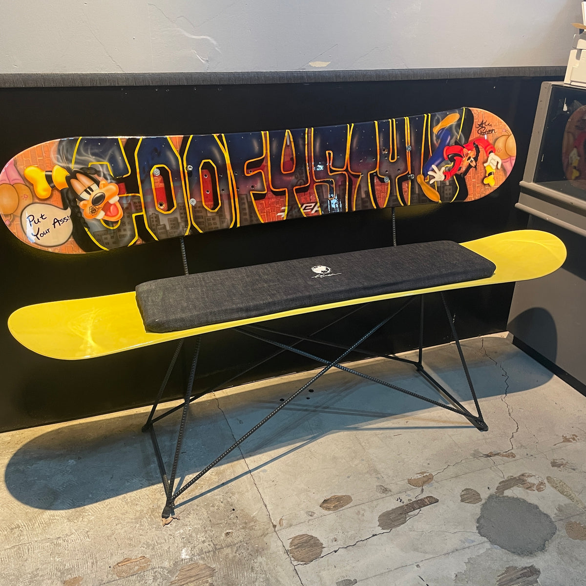 Goofy style remaked bench chair – inkworld.jp