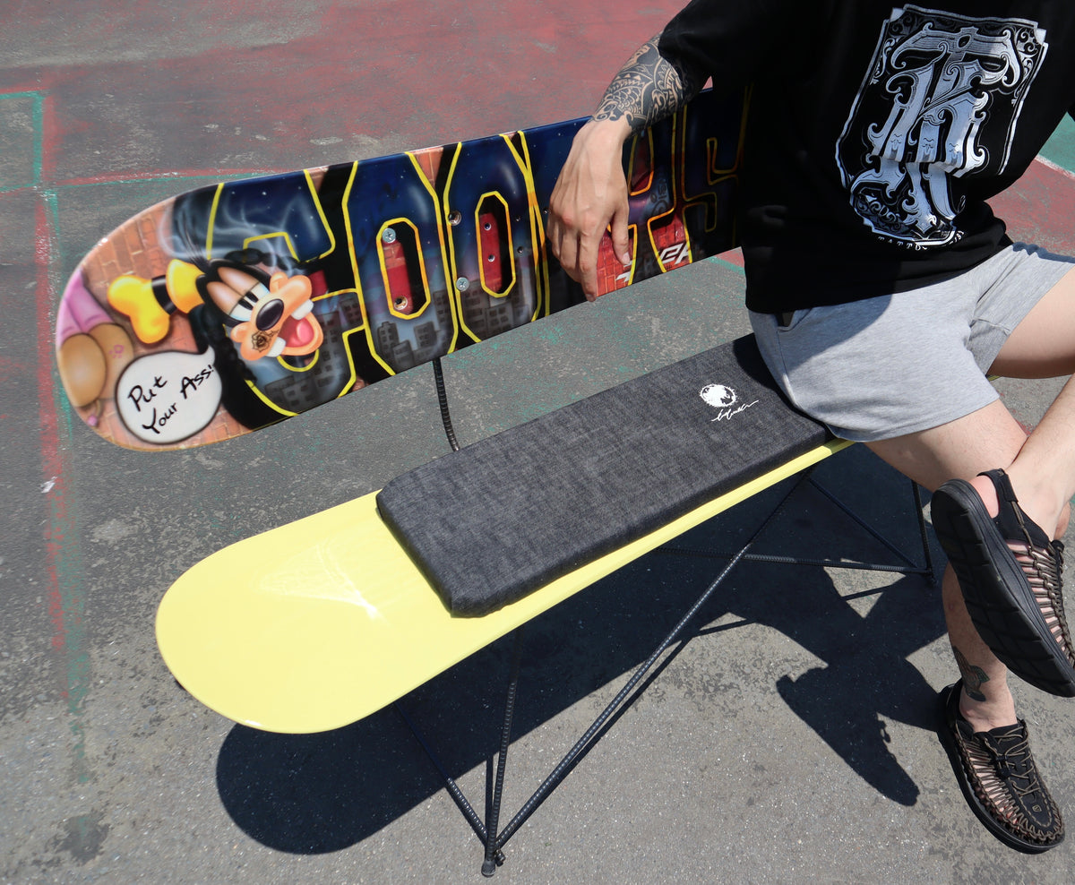 Goofy style remaked bench chair – inkworld.jp